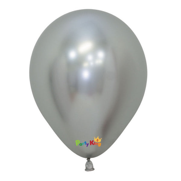 Sempertex Metallic Reflex Silver 11” Latex Balloon – Party King Wanganui
