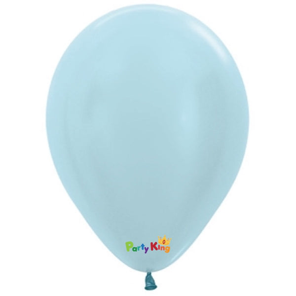 Sempertex Satin Pearl Blue 5” Latex Balloon – Party King Wanganui