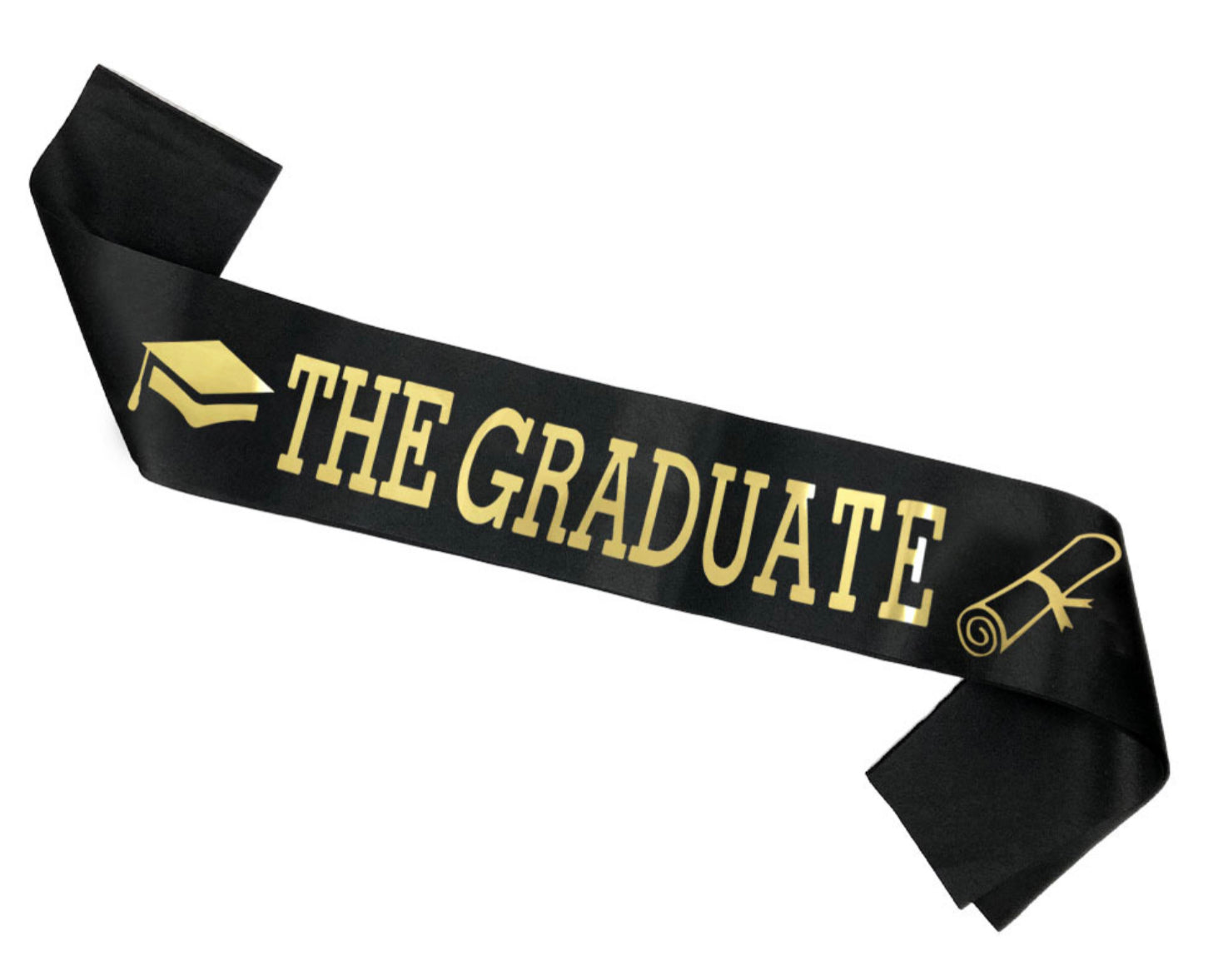 The Graduate Sash Black Gold | Party King Party Supplies NZ – Party ...